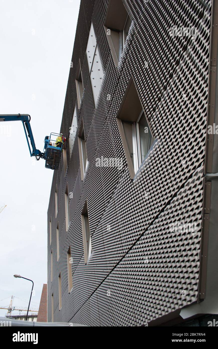 Perforated Bronze Aluminium Cladding Canada Water Library 21 Surrey ...
