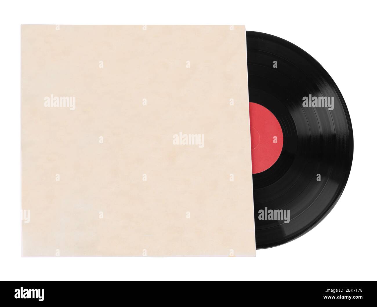 Old vinyl records isolated on white background Stock Photo - Alamy