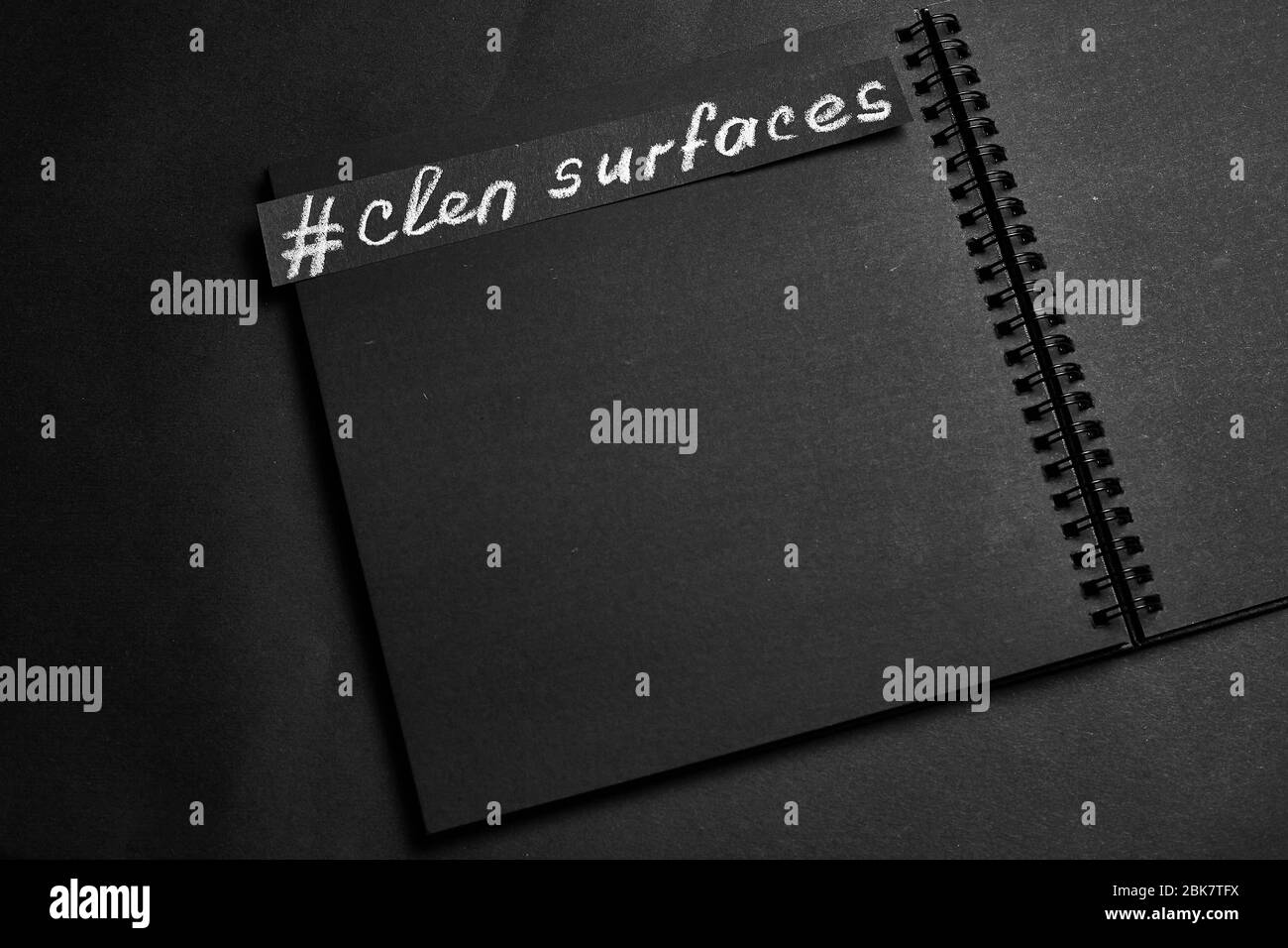 Protect yourself during quarantine. The inscription on a black ...