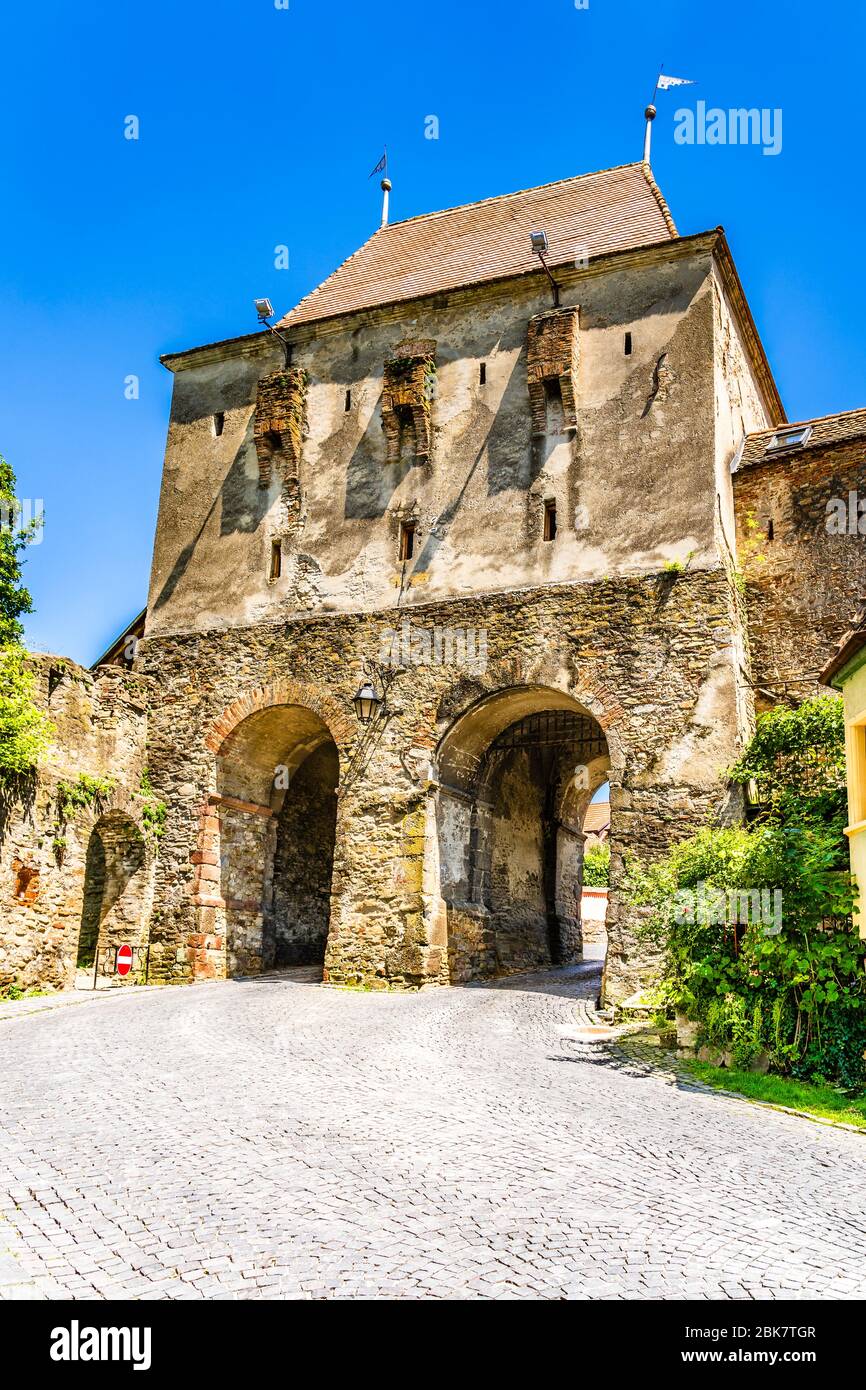 Sighisoara, Mures County, Transylvania, Romania: The Tailors Tower, a ...