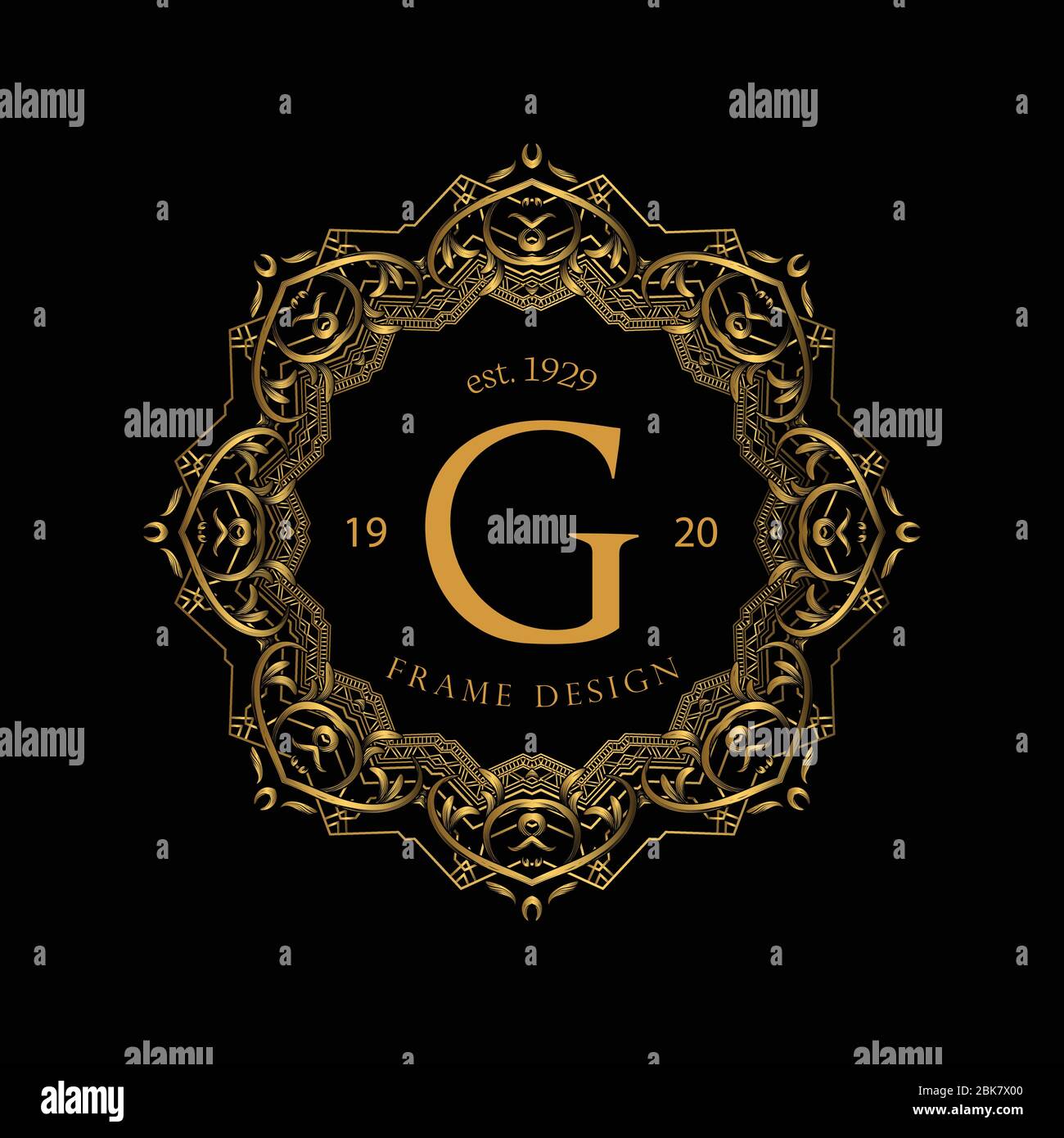 Luxury Background with Gold Color. templates with design element ...