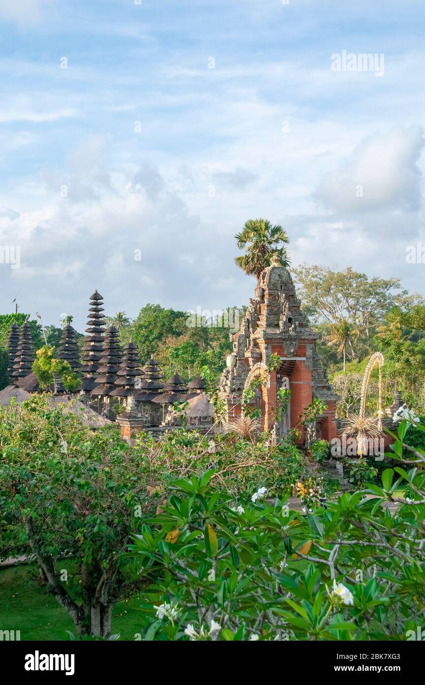 Entrance archway at Pura Taman Ayun Temple Bali Indonesia Stock Photo ...