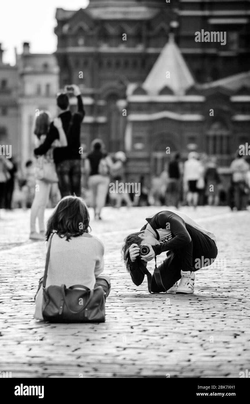 Casual candid Black and White Stock Photos & Images - Alamy