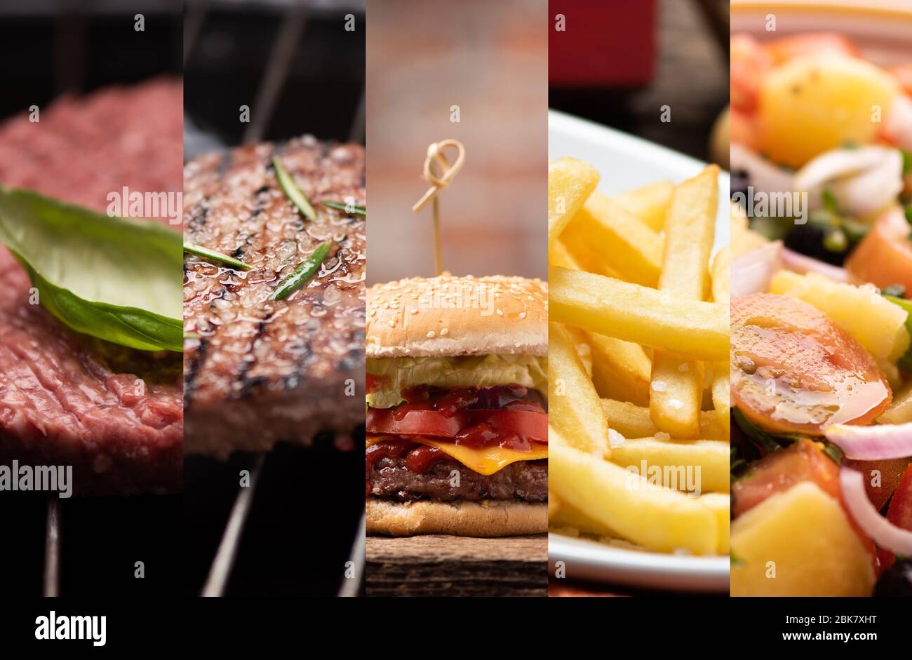 Fast food collage hi-res stock photography and images - Alamy