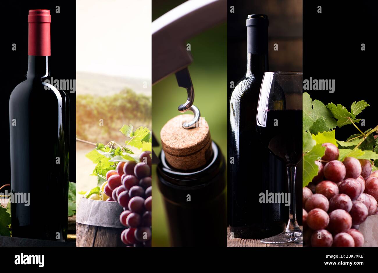 Wine bottle collage hi-res stock photography and images - Alamy