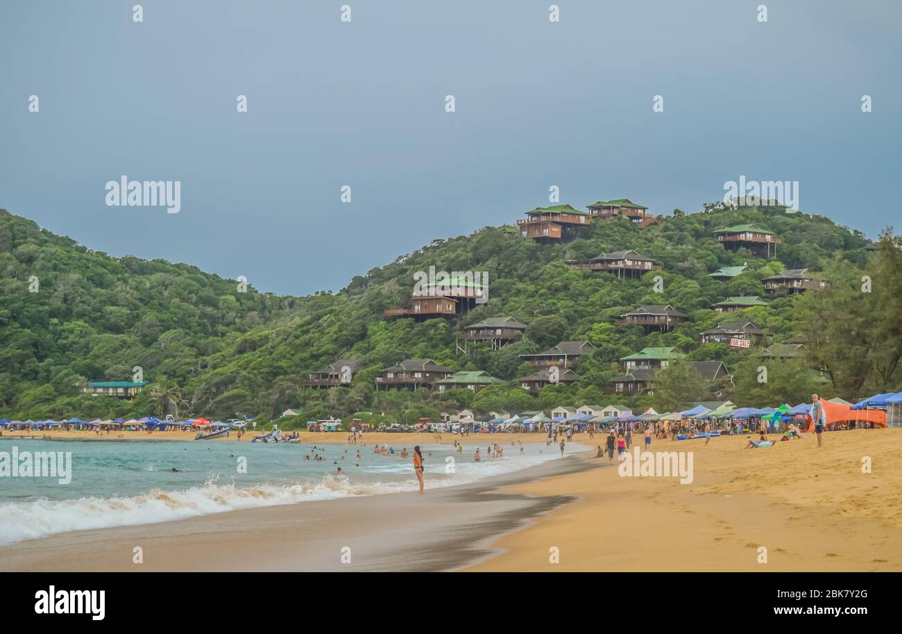 Ponta Do Ouro pristine beach in Mozambique coastline near border of ... Ponta Do Ouro pristine beach in Mozambique coastline near border of ...
