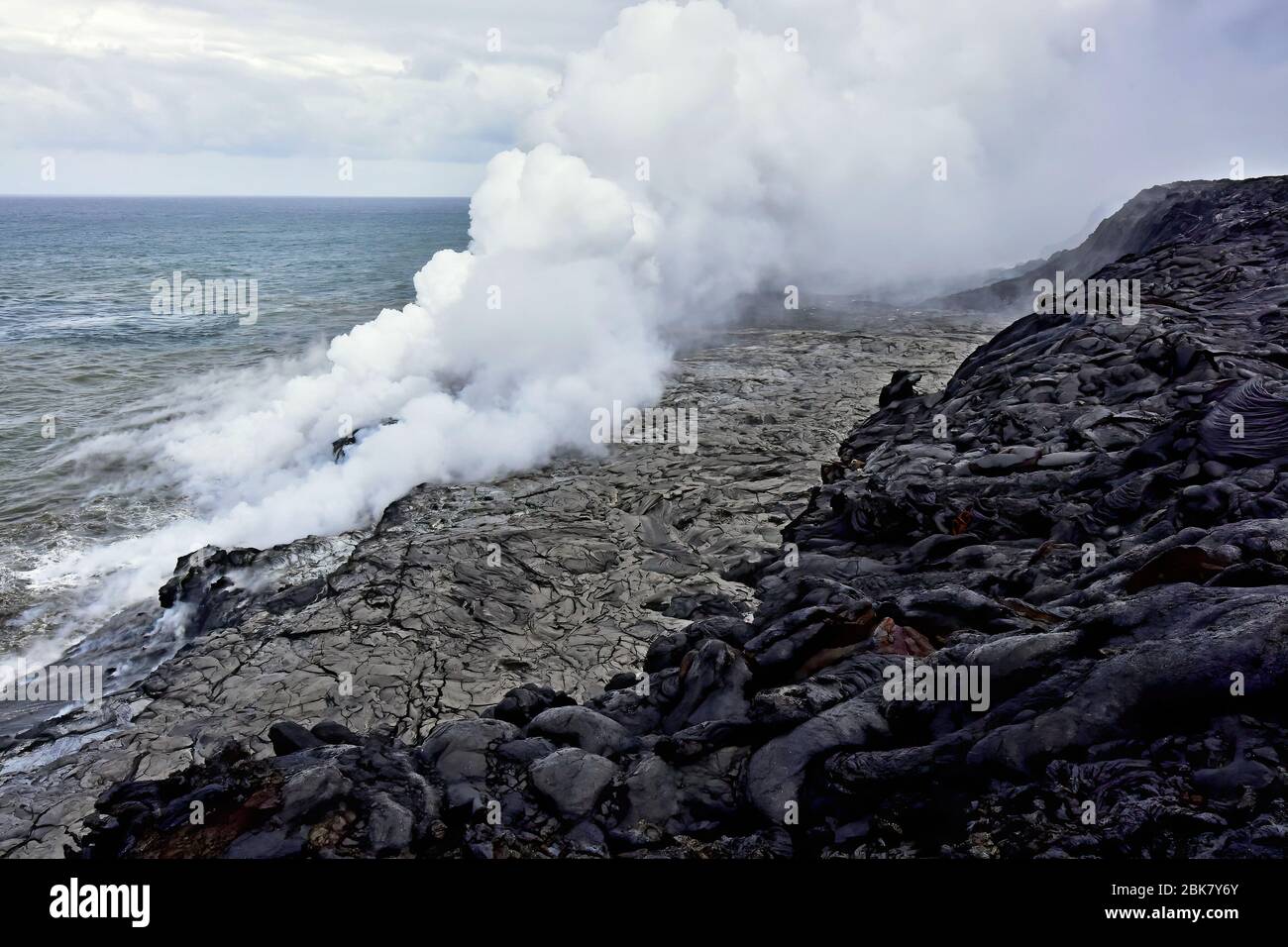 Hawaii, Big Island, Volcano National Park, da Kalapana near Active ...