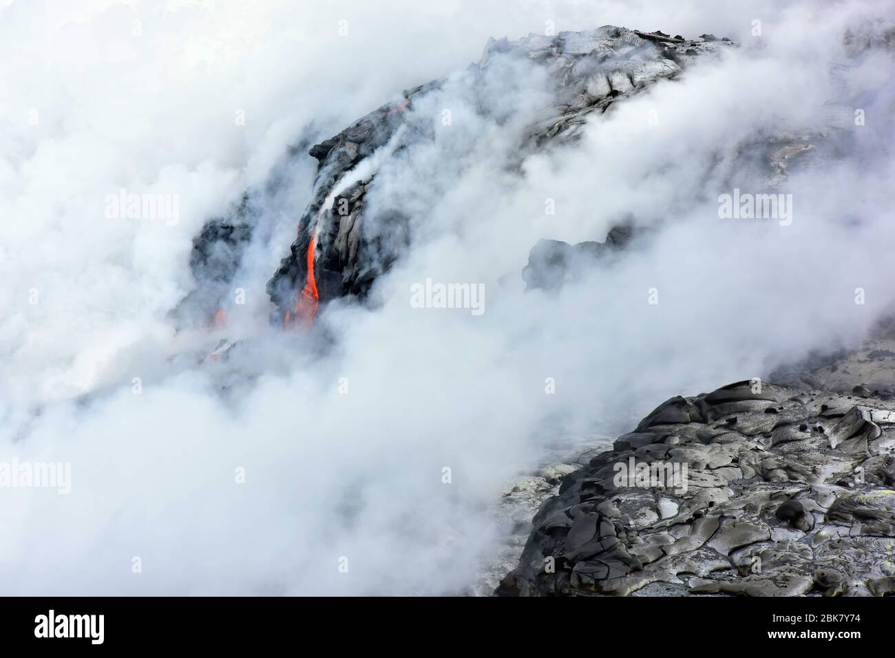 Hawaii, Big Island, Volcano National Park, da Kalapana near Active ...