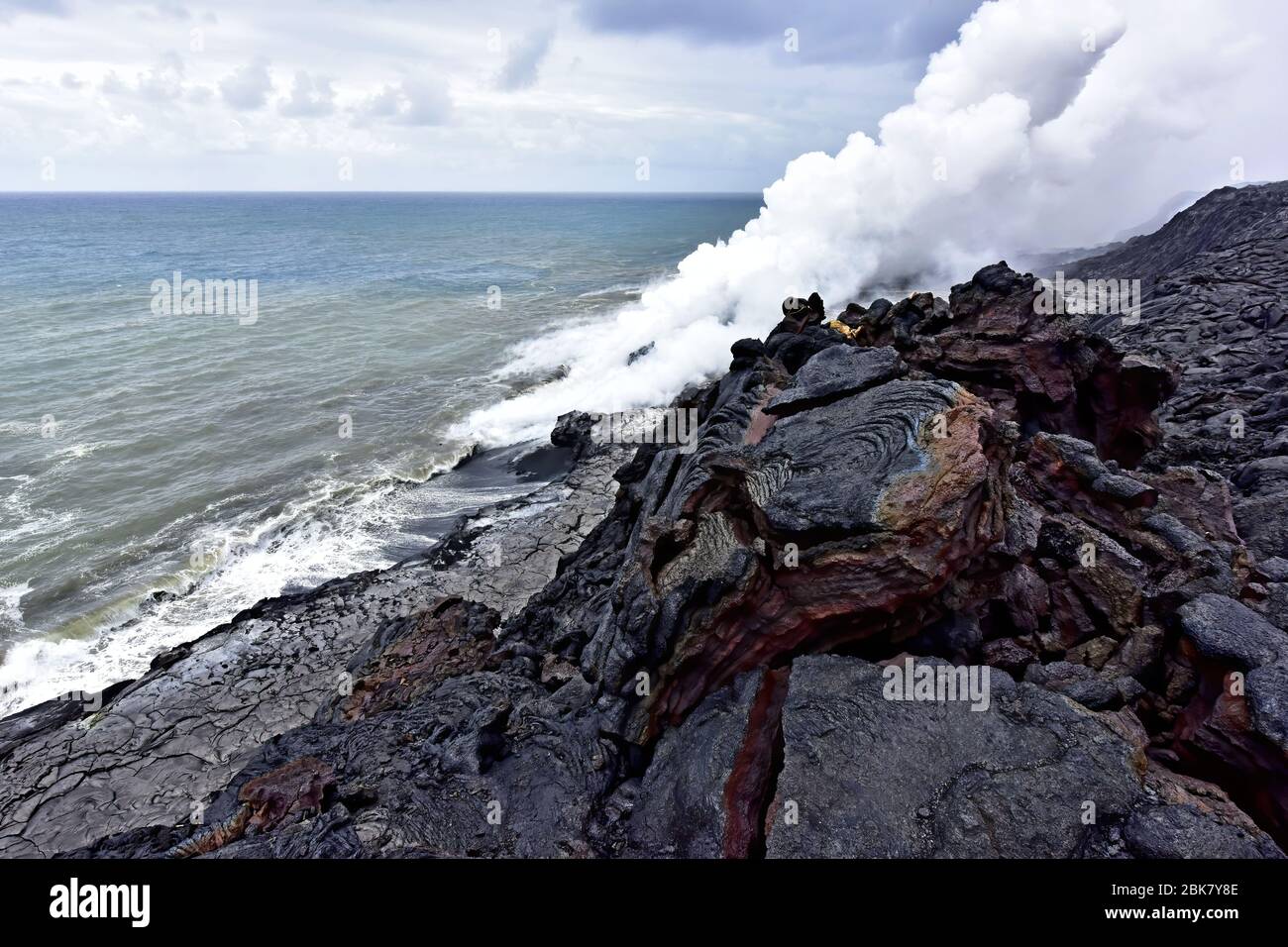 Hawaii, Big Island, Volcano National Park, da Kalapana near Active ...