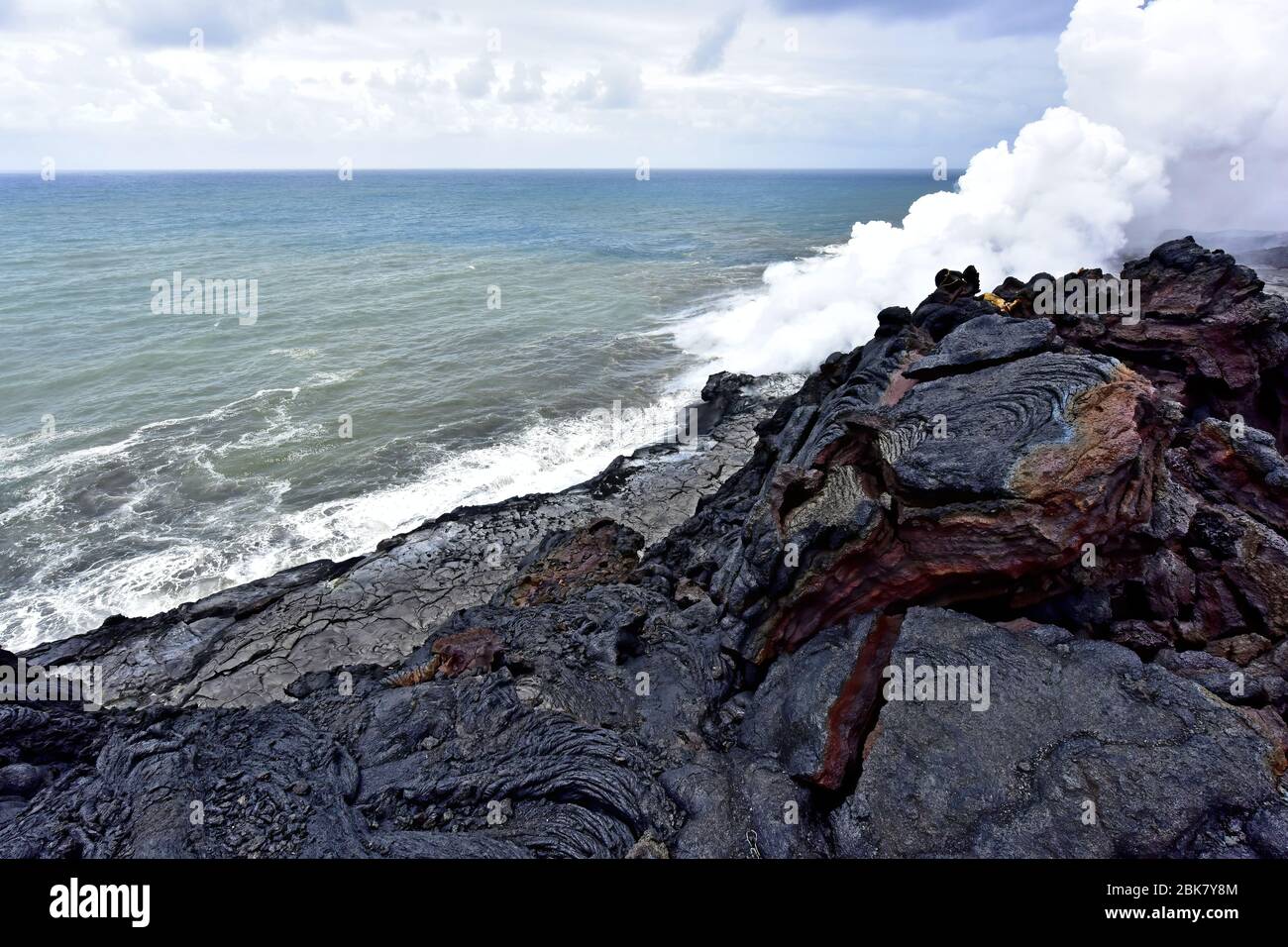 Hawaii, Big Island, Volcano National Park, da Kalapana near Active ...