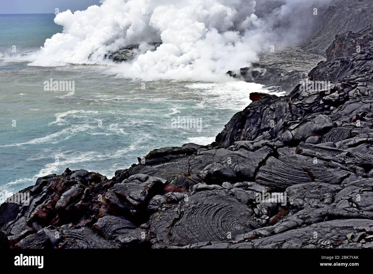 Hawaii, Big Island, Volcano National Park, da Kalapana near Active ...