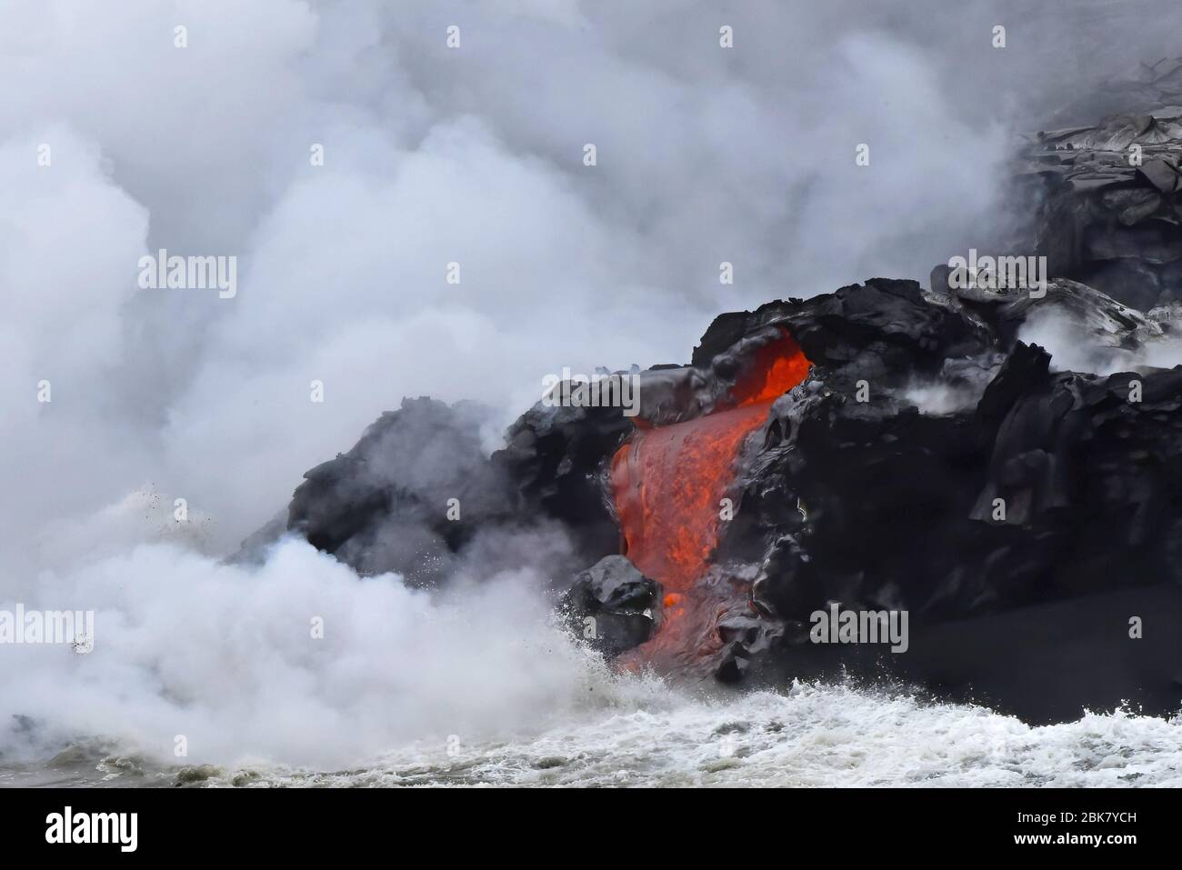 Hawaii, Big Island, Volcano National Park, da Kalapana near Active ...