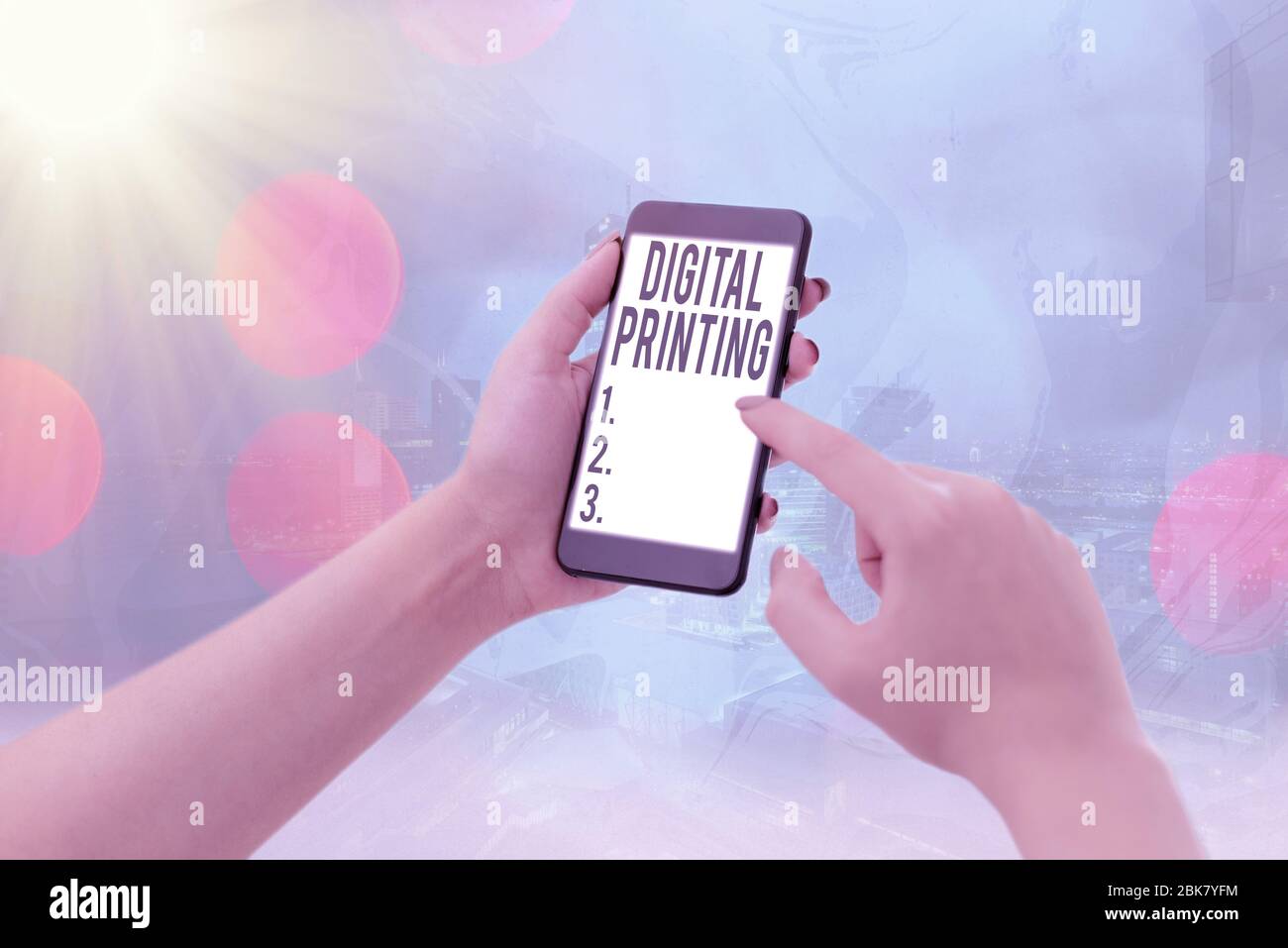 Conceptual hand writing showing Digital Printing. Concept meaning ...