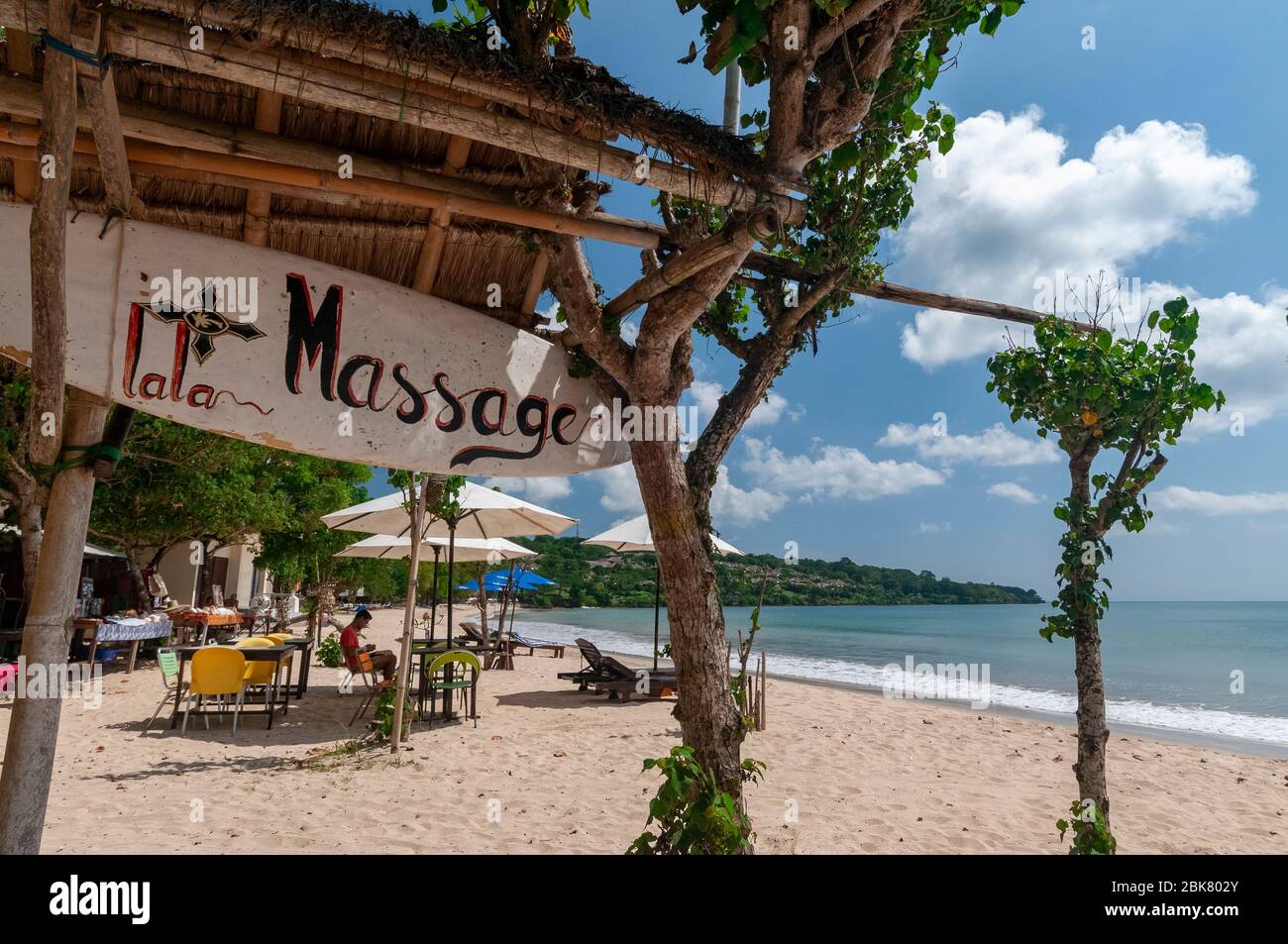 Surf shack at Jimbaran Beach Bali Indonesia Stock Photo - Alamy