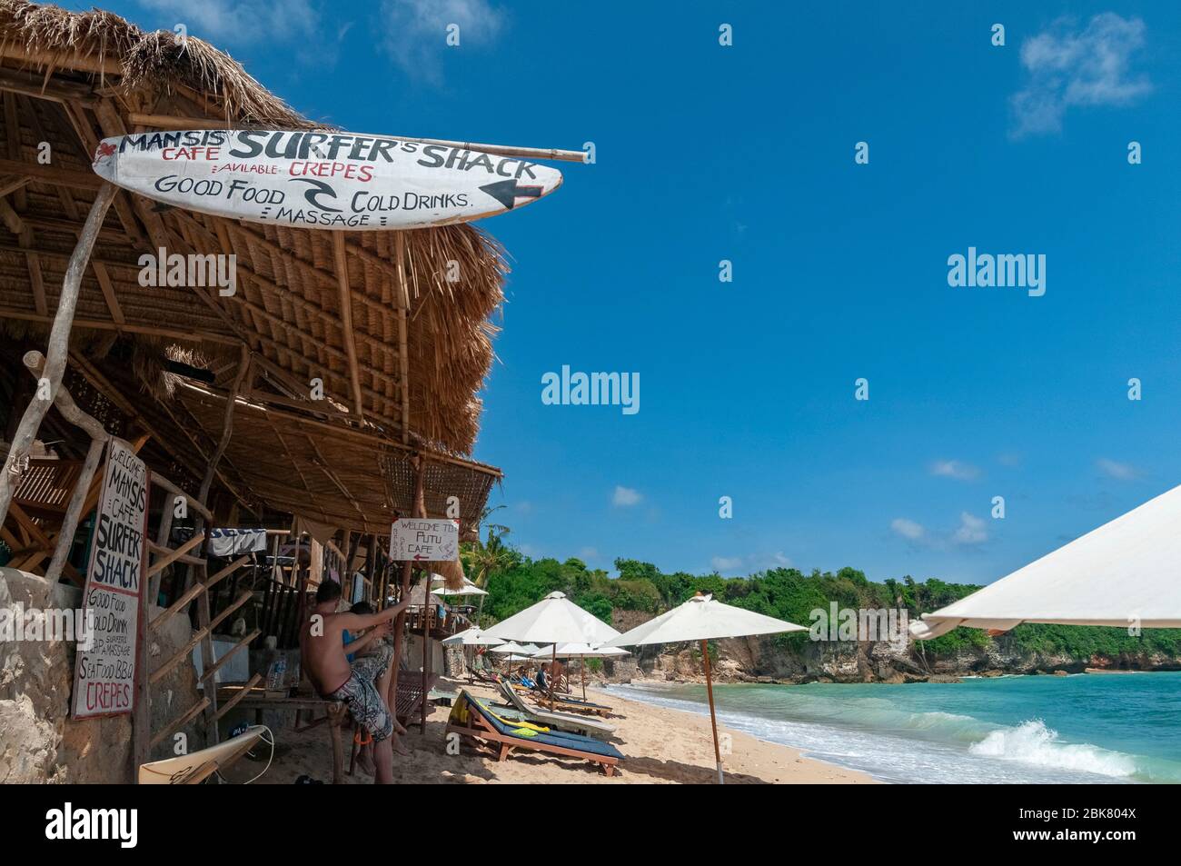 Surf shack on Balangan Beach Bali Indonesia Stock Photo - Alamy