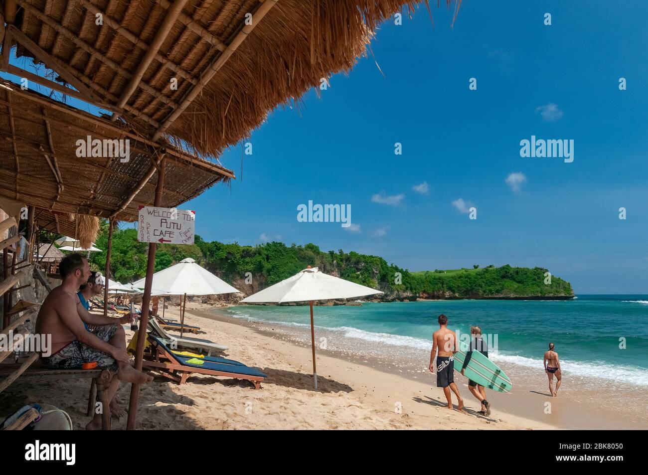Surf shack on Balangan Beach Bali Indonesia Stock Photo - Alamy