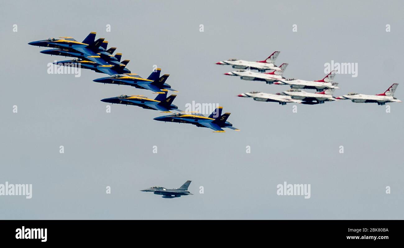 Baltimore, Maryland, USA. 02nd May, 2020. U.S. Navy's Blue Angels and ...