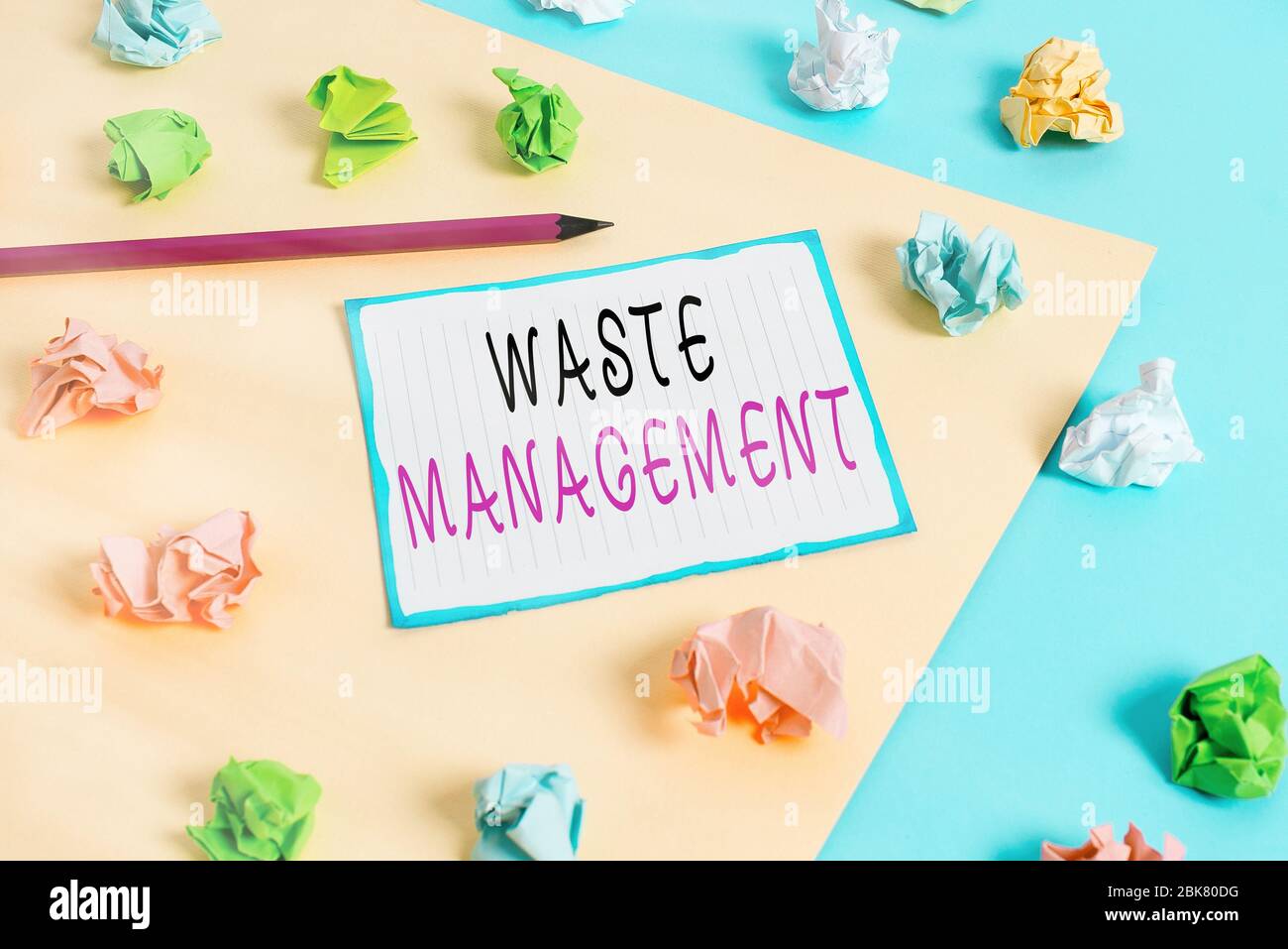 Handwriting text Waste Management. Conceptual photo actions required ...