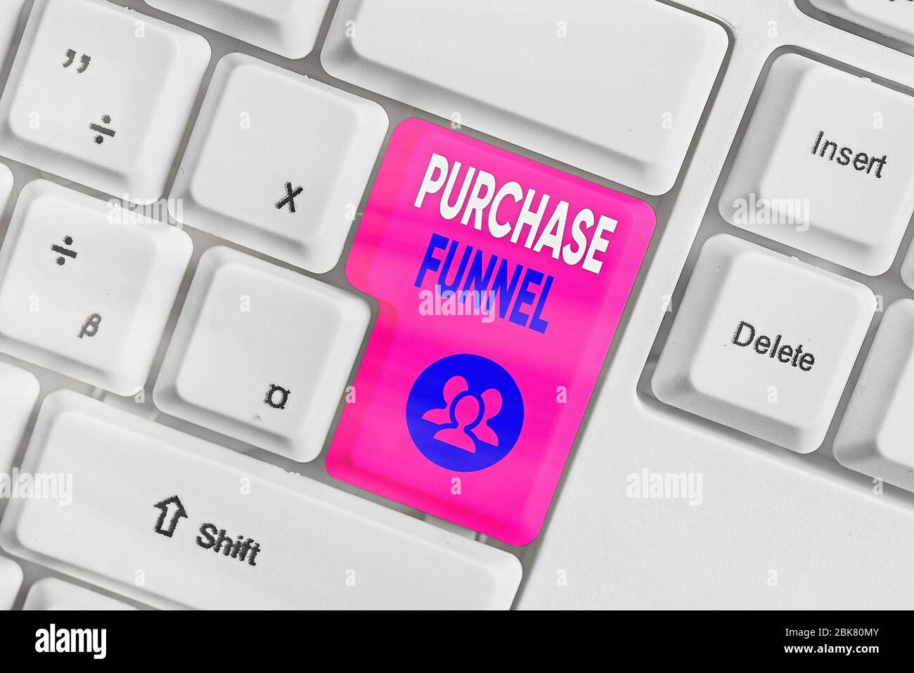 Text sign showing Purchase Funnel. Business photo showcasing consumer ...