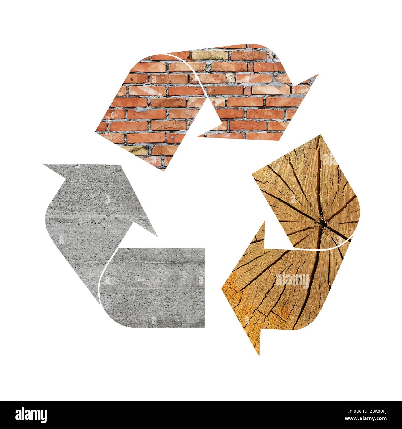 Recycling construction material Cut Out Stock Images & Pictures - Alamy