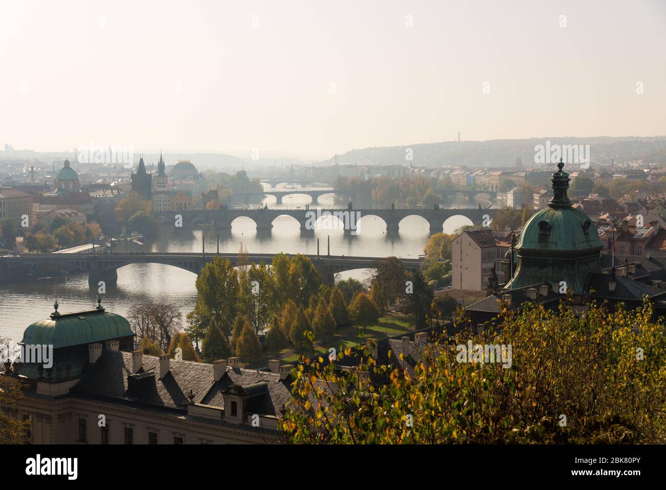 Prague bridge mist hi-res stock photography and images - Alamy