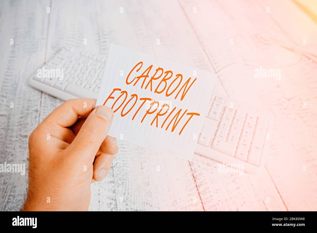 Word writing text Carbon Footprint. Business photo showcasing amount of ...