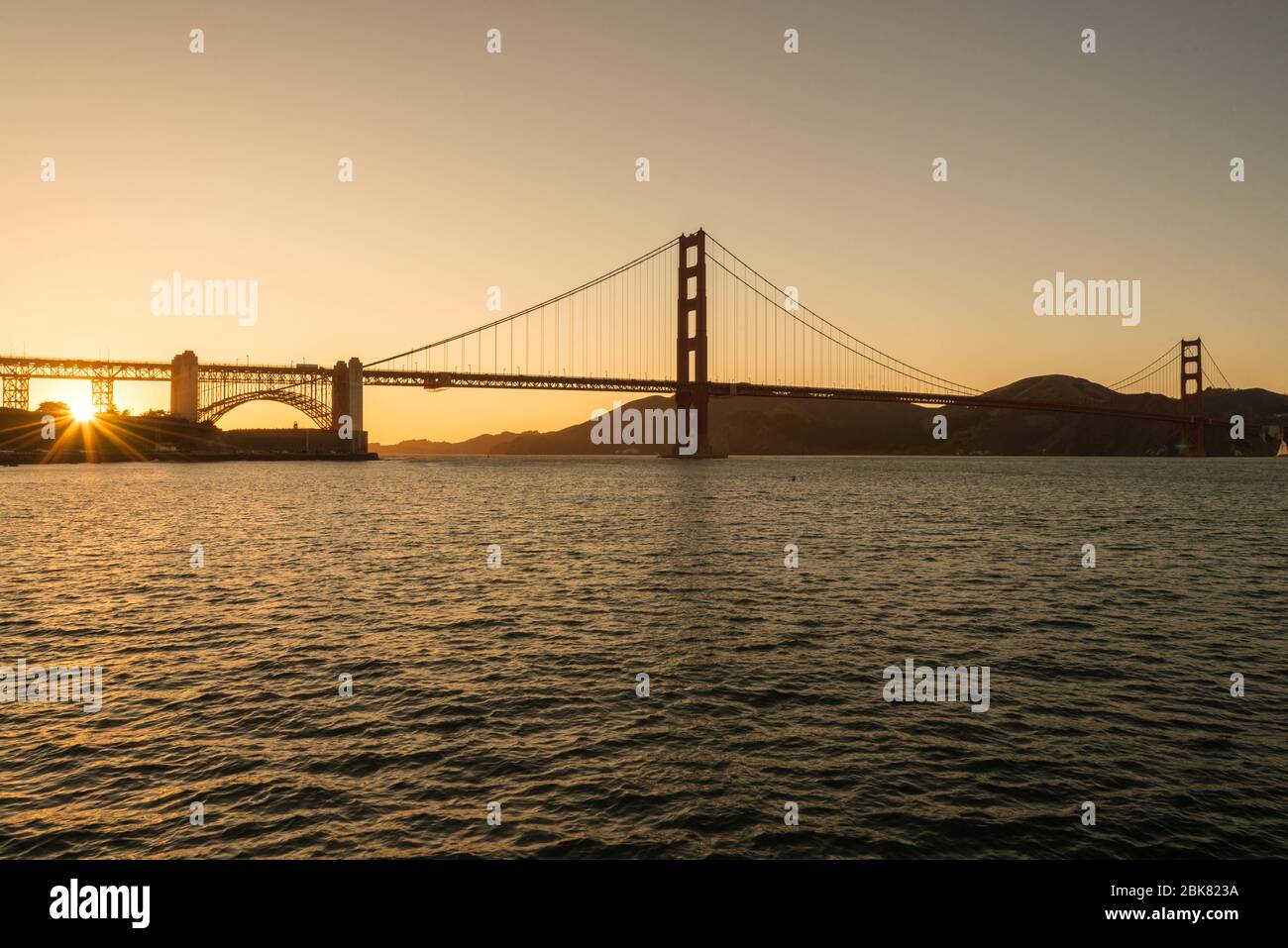 Golden gate bridge golden hour hi-res stock photography and images - Alamy