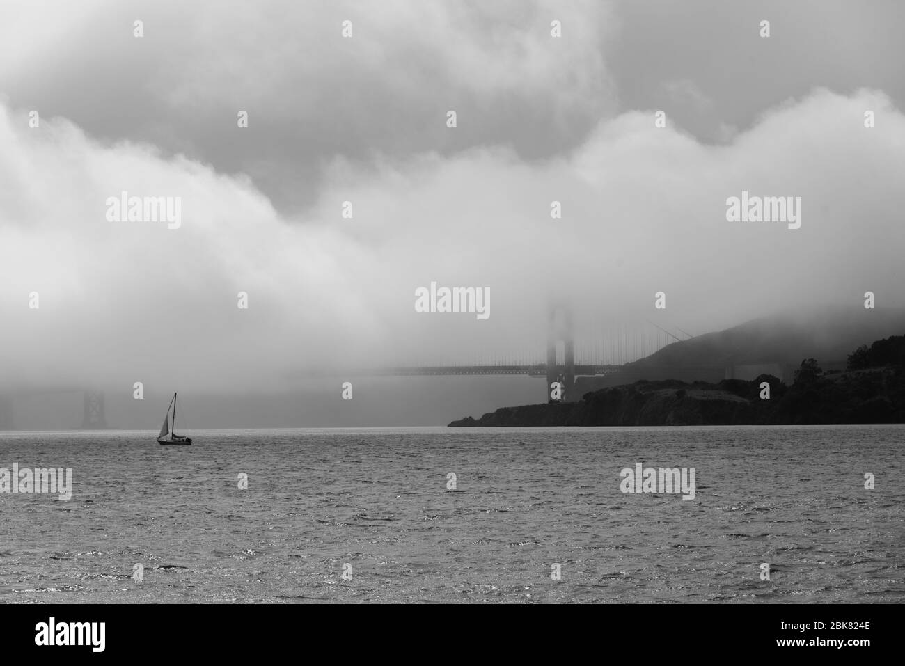 Golden gate landscape Black and White Stock Photos & Images - Alamy