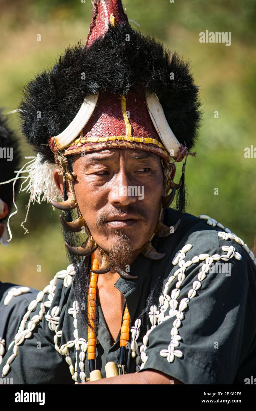 Rengma naga tribe at hornbill festival hi-res stock photography and ...