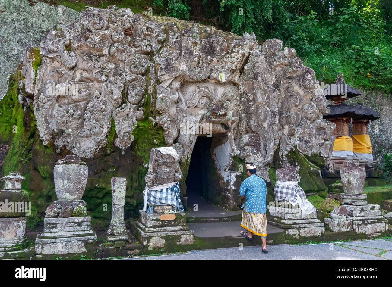 Goa Gajah Elephant Cave Bali Indonesia Stock Photo - Alamy