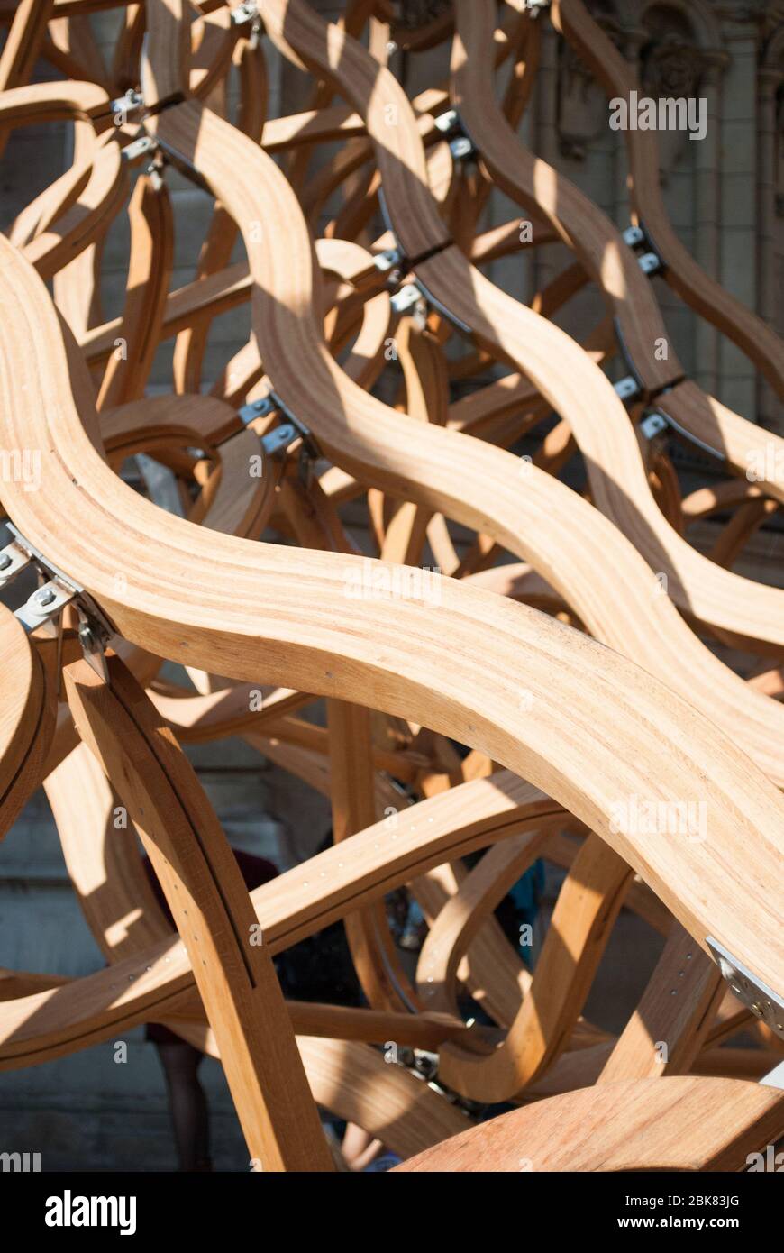 Timber Wave Structure London Festival of Architecture Victoria & Albert ...