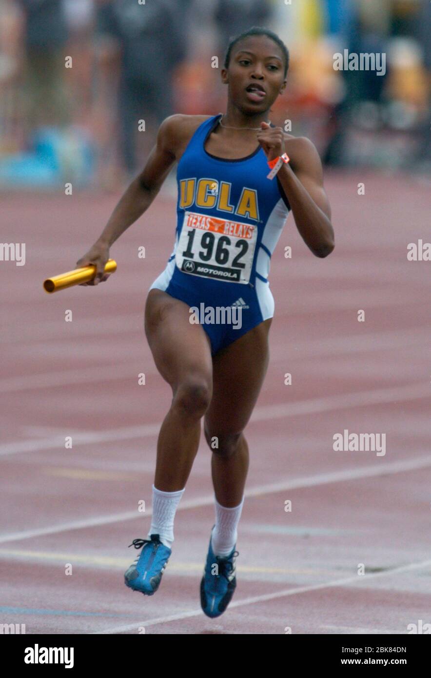 Austin, United States. 02nd Apr, 2004. MacKenzie Hill of third leg of ...