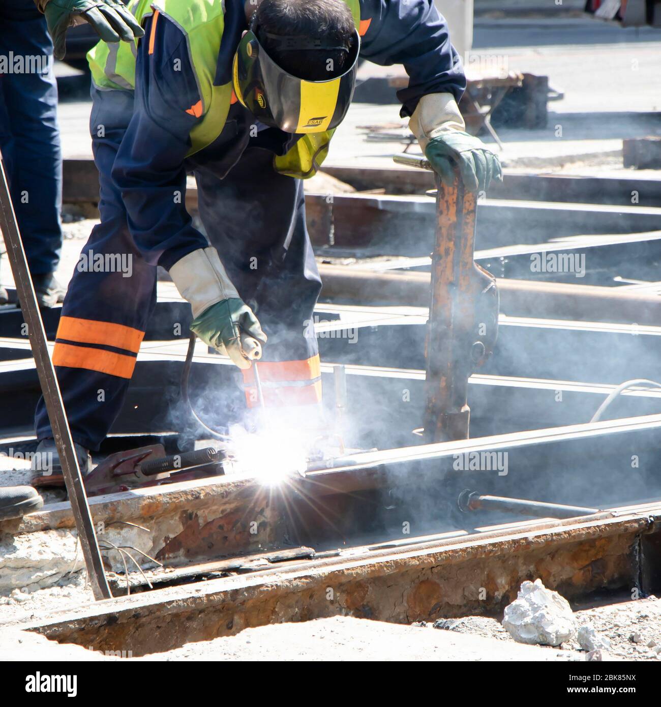 Railway welding hi-res stock photography and images - Alamy