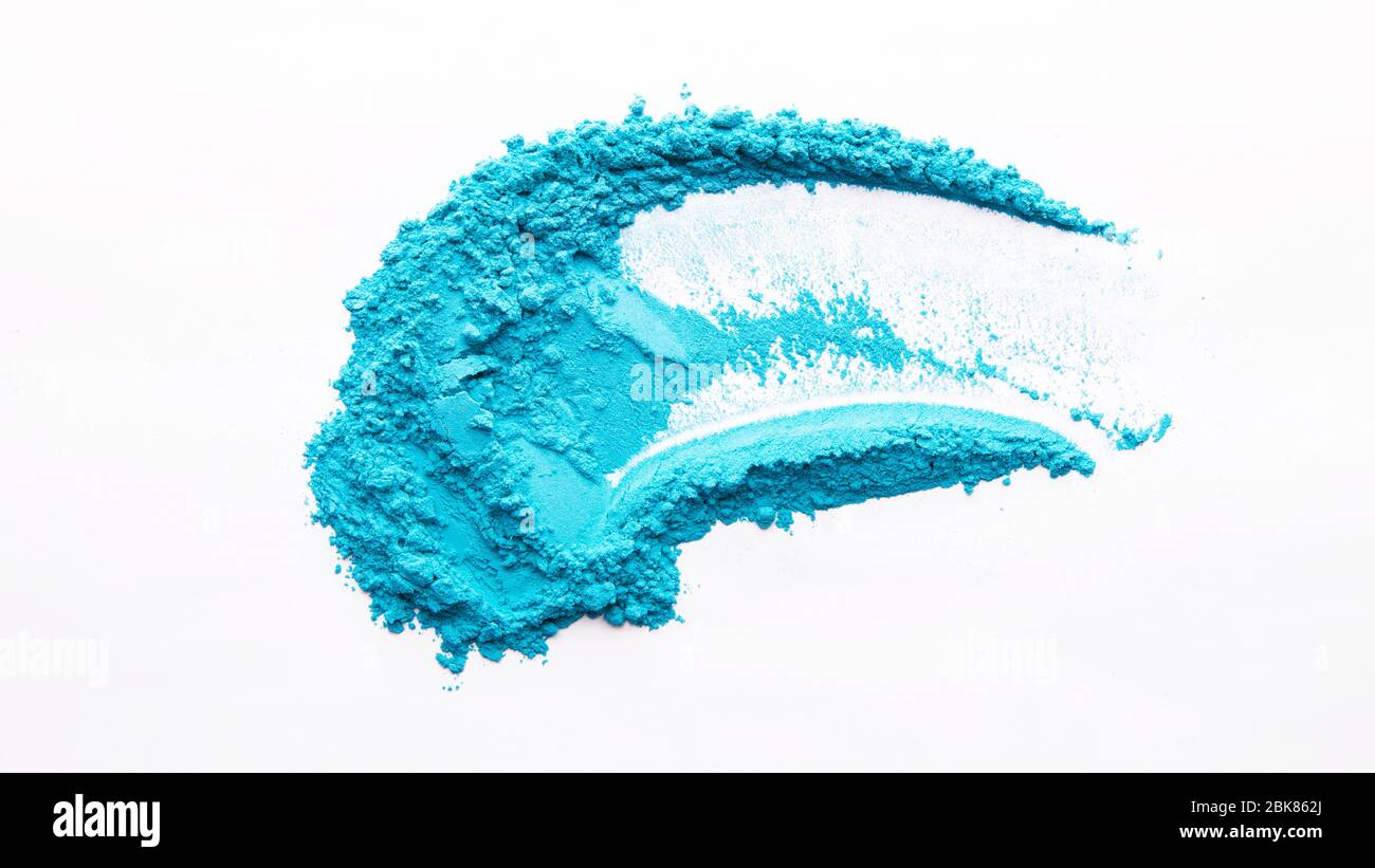 Blue powder for indian festival of colors Stock Photo - Alamy