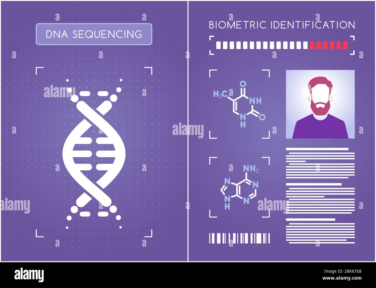 Biometric Identification by DNA Stock Vector Image & Art - Alamy