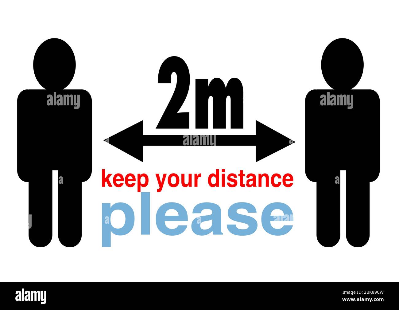 Polite social distance sign Cut Out Stock Images & Pictures - Alamy