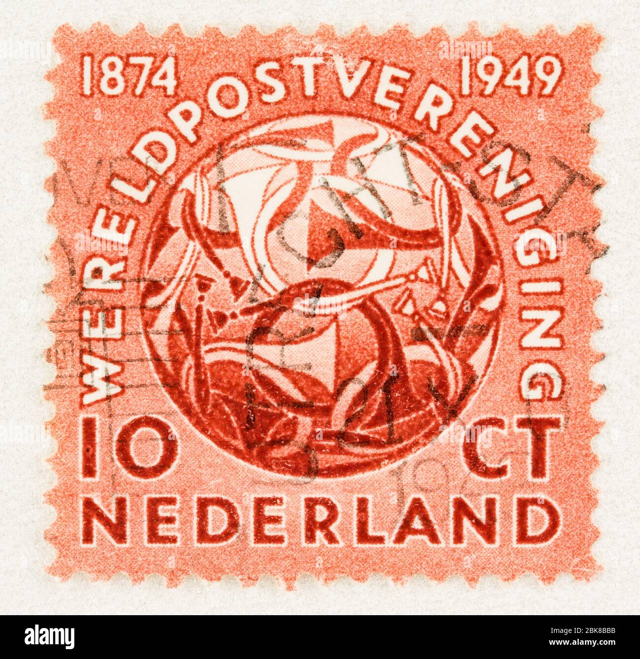 SEATTLE WASHINGTON - May 1, 2020: Stamp of Netherlands featuring post ...