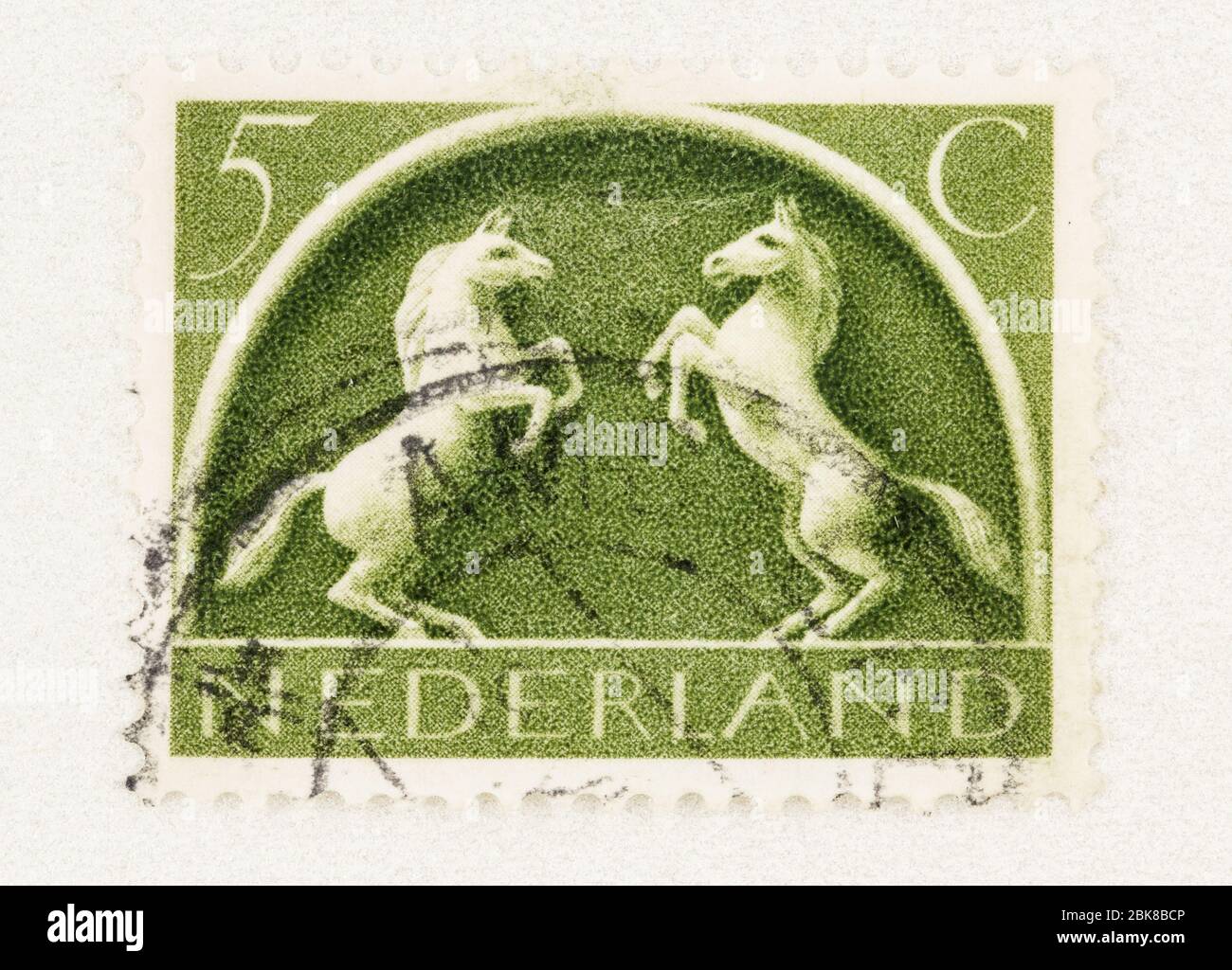 SEATTLE WASHINGTON - May 1, 2020: 1943 Stamp of Netherlands featuring ...