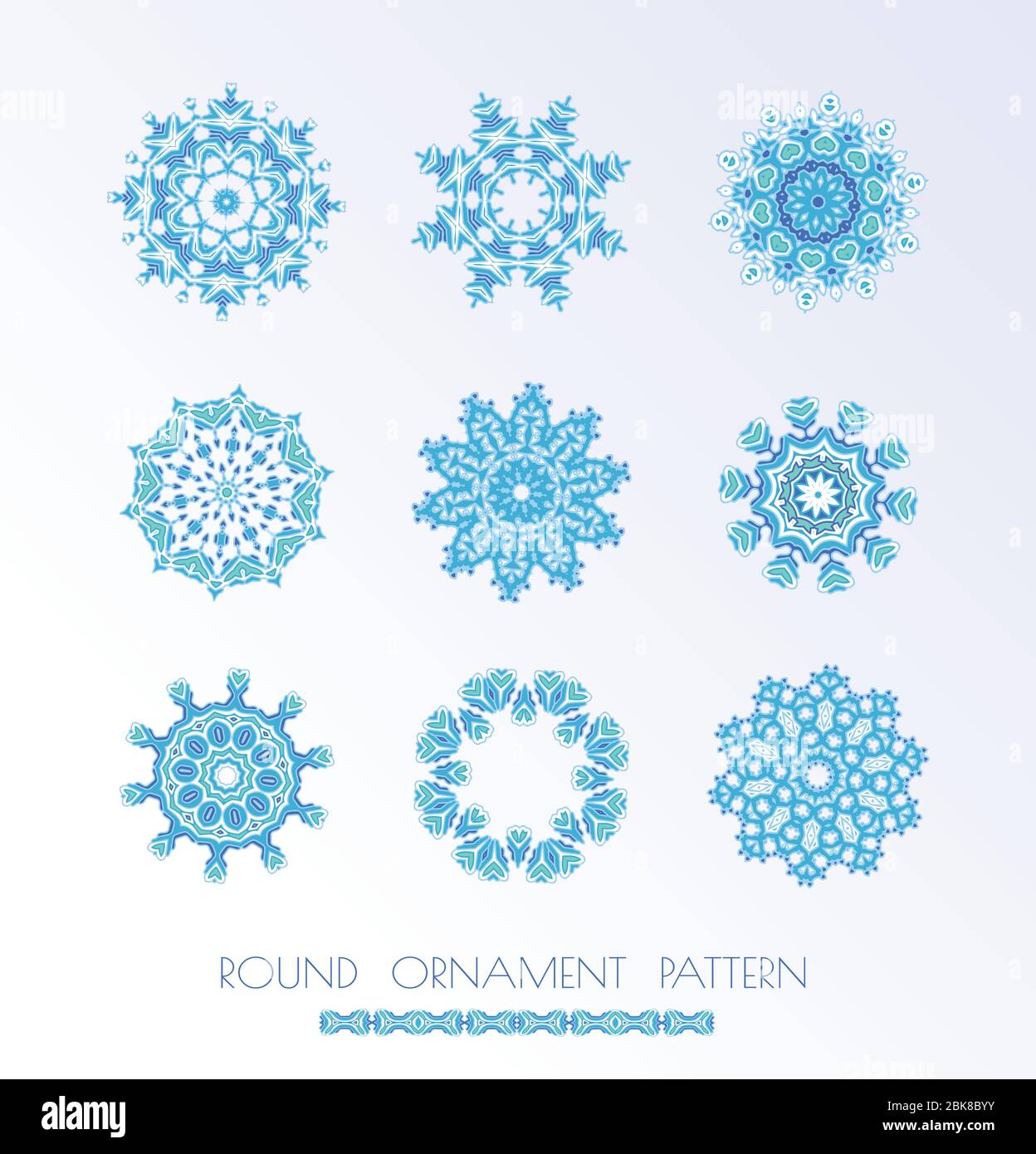 Ice fractals Stock Vector Images - Alamy