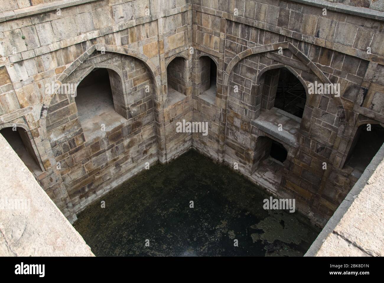 Step well of the red fort in Delhi Stock Photo - Alamy