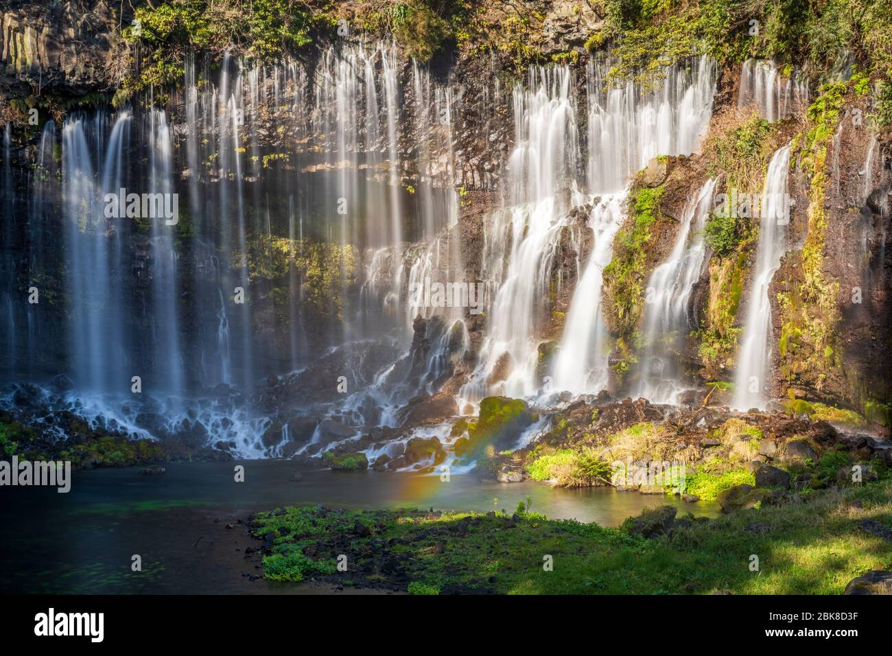Shiraito Falls and Rainbow, Nagano, Japan Stock Photo - Alamy