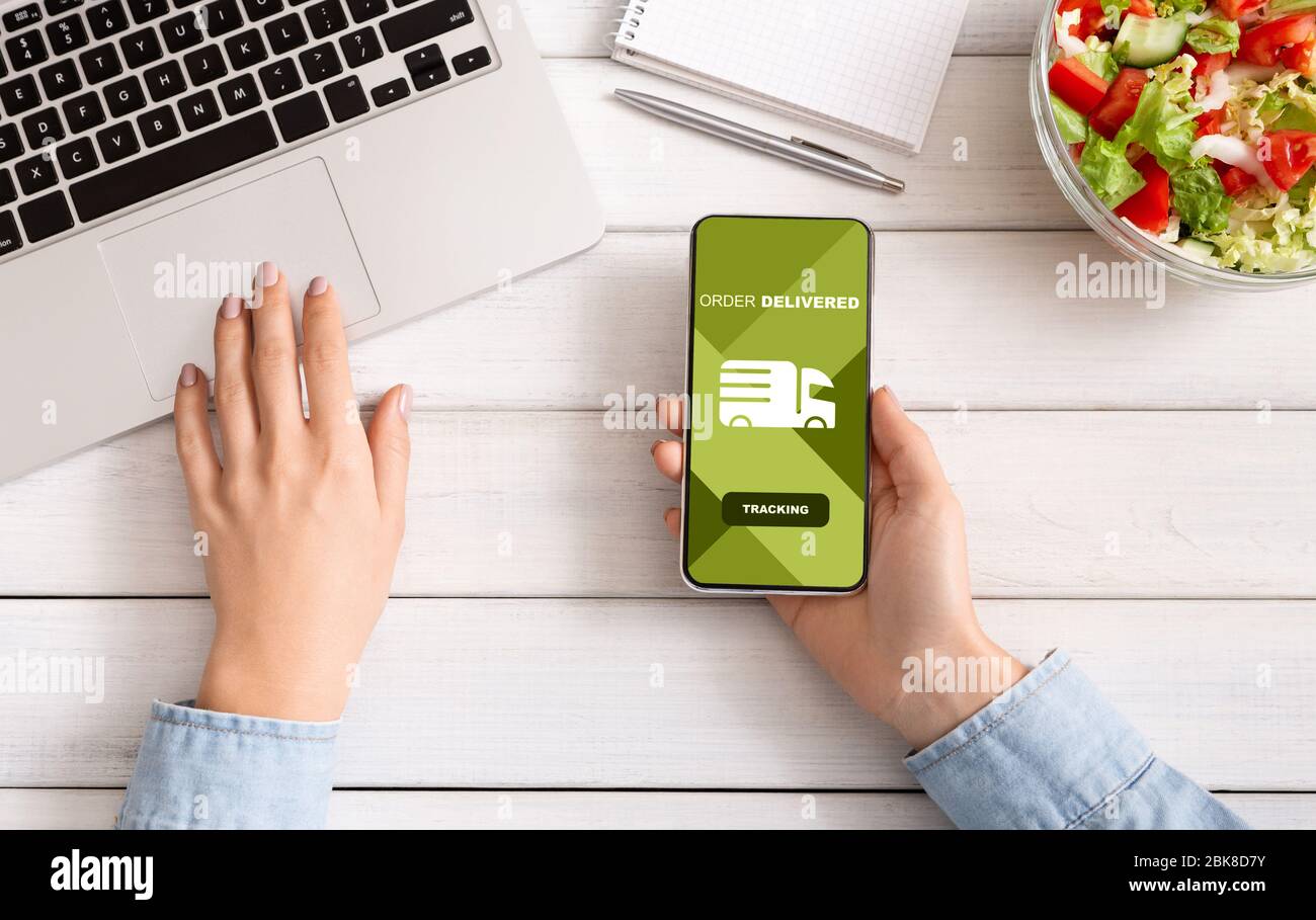 Woman about to order hi-res stock photography and images - Alamy