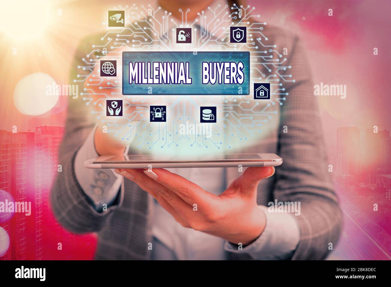 Conceptual hand writing showing Millennial Buyers. Concept meaning Type ...