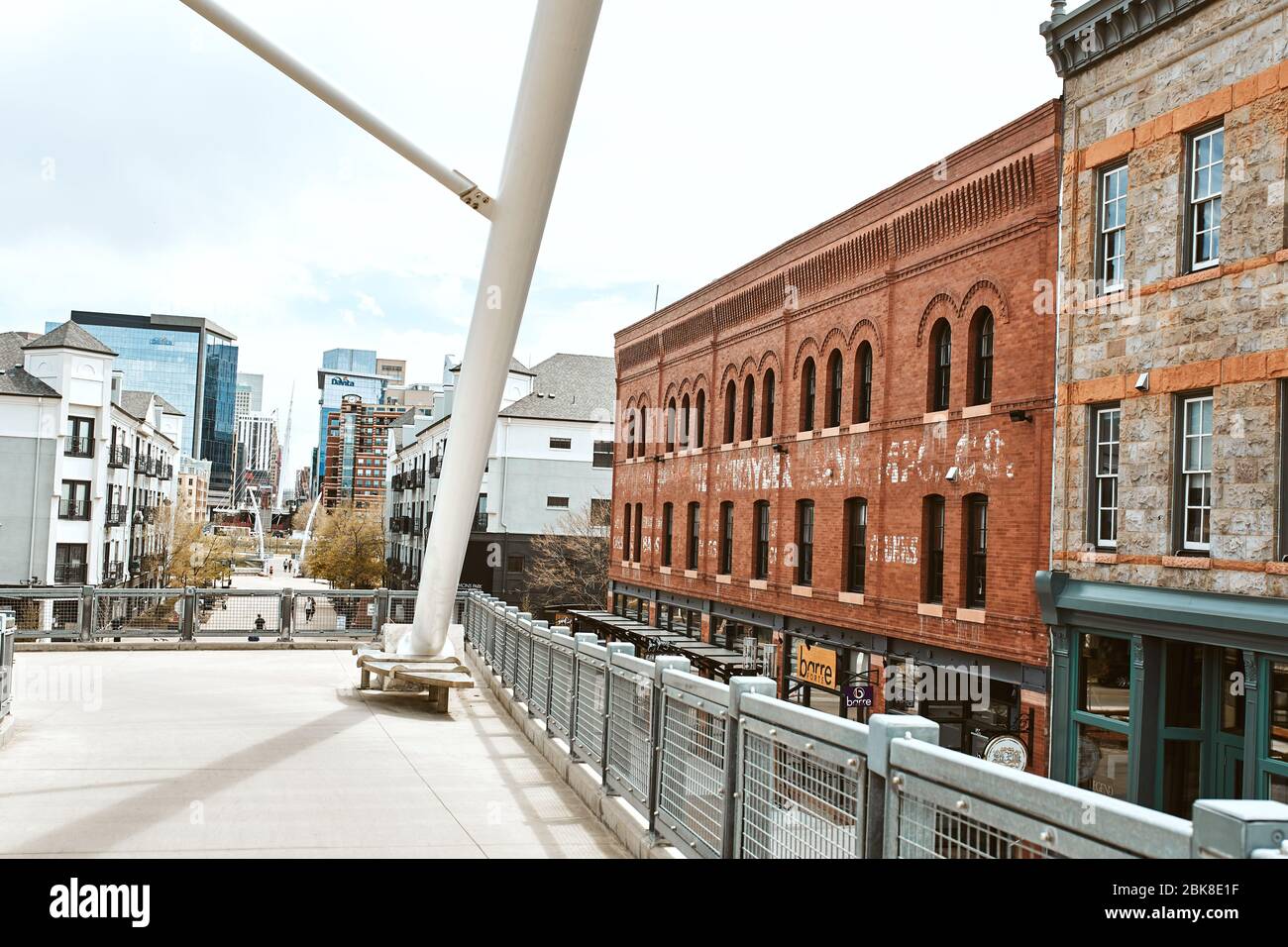 Denver, Colorado - May 1st, 2020: Overlooking businesses from Highland ...