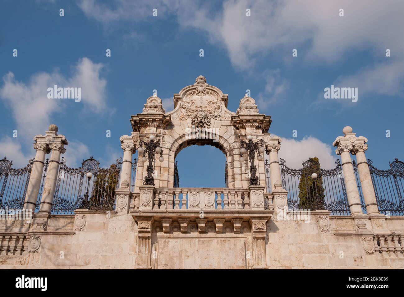 The entrance gate to the Buda Castle Stock Photo - Alamy