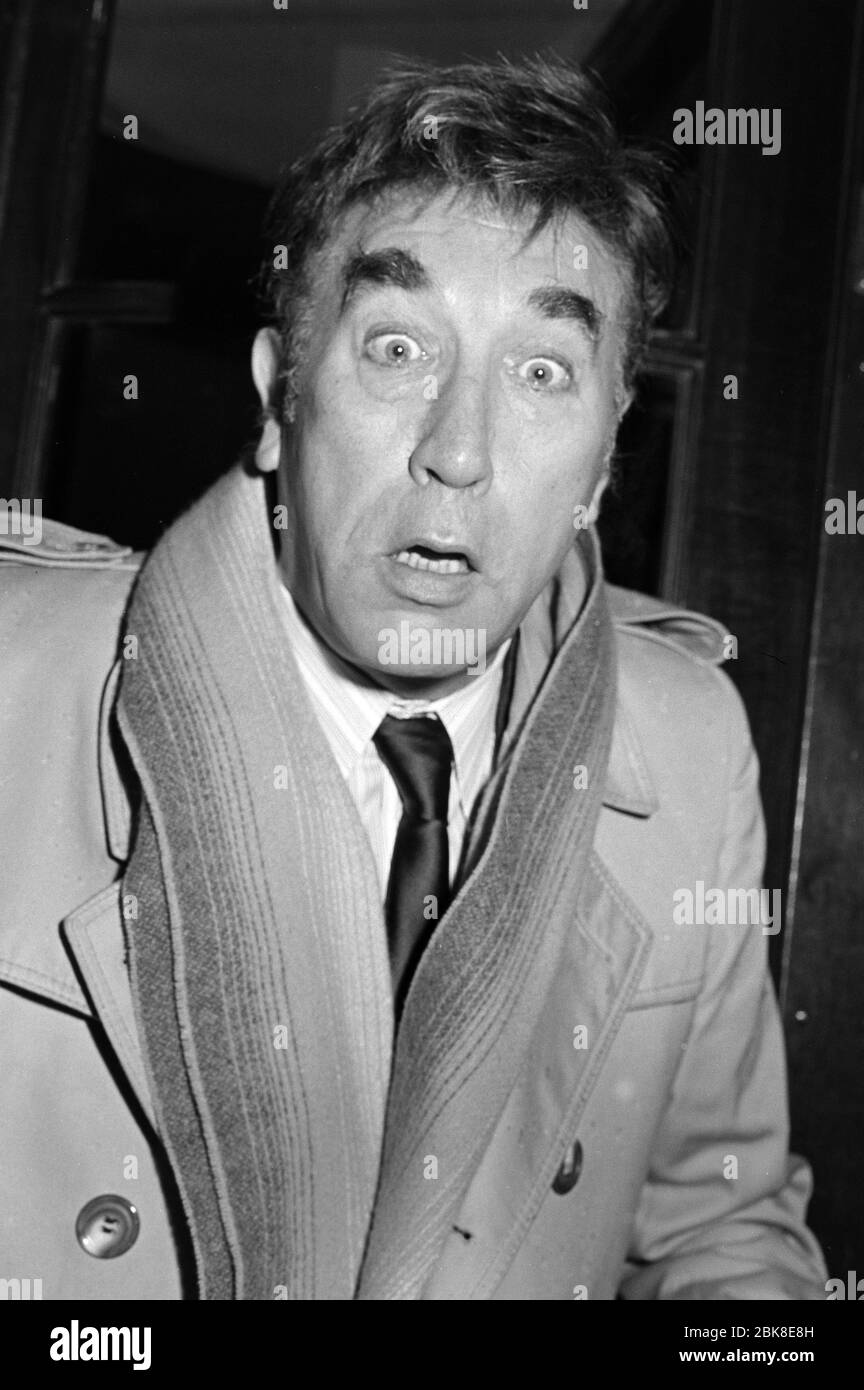 LONDON, UK. January, 1975: Actor/comedian Frankie Howerd attends the ...
