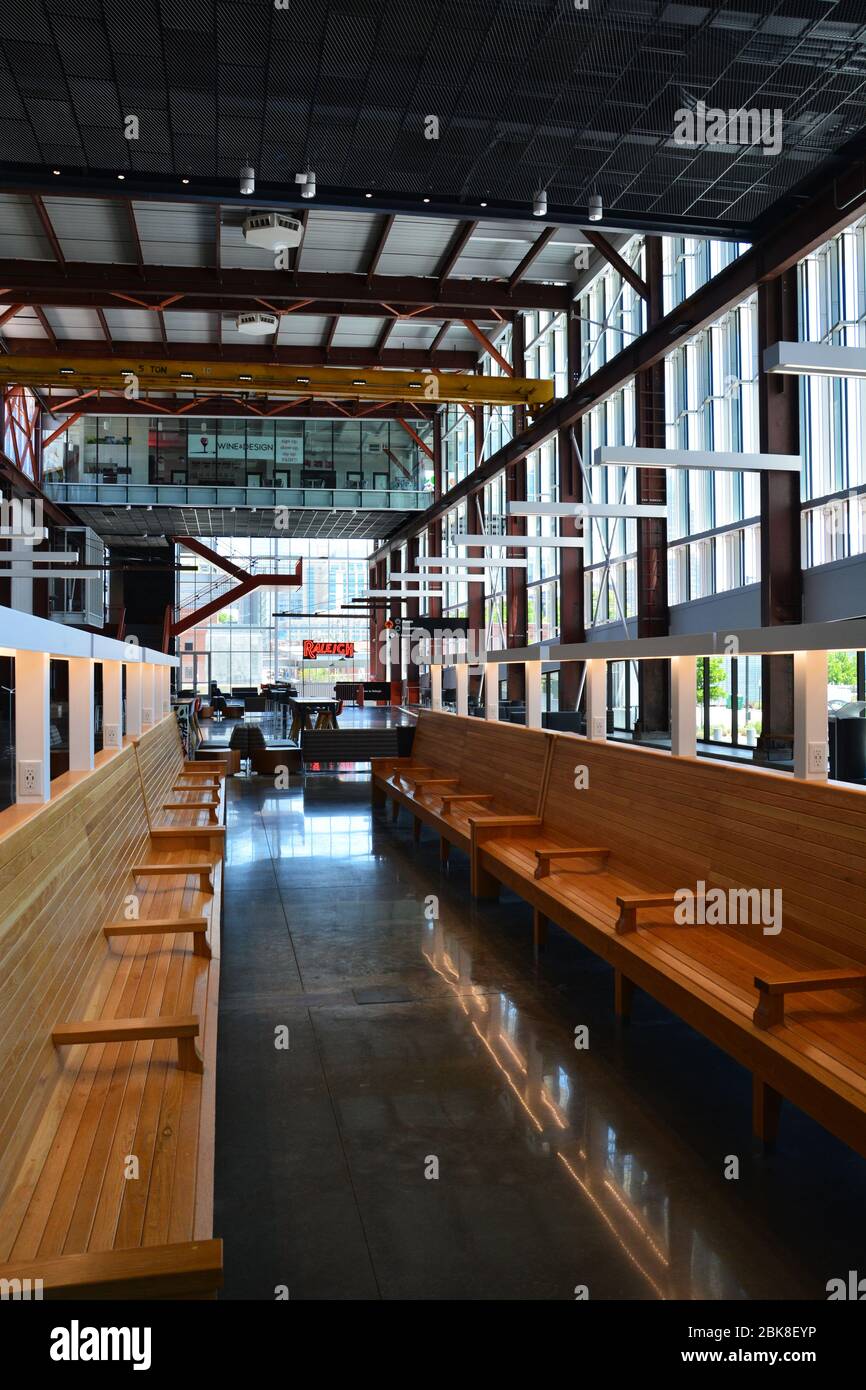 Rows of empty benches wait passengers at Amtrak's Union Station in ...