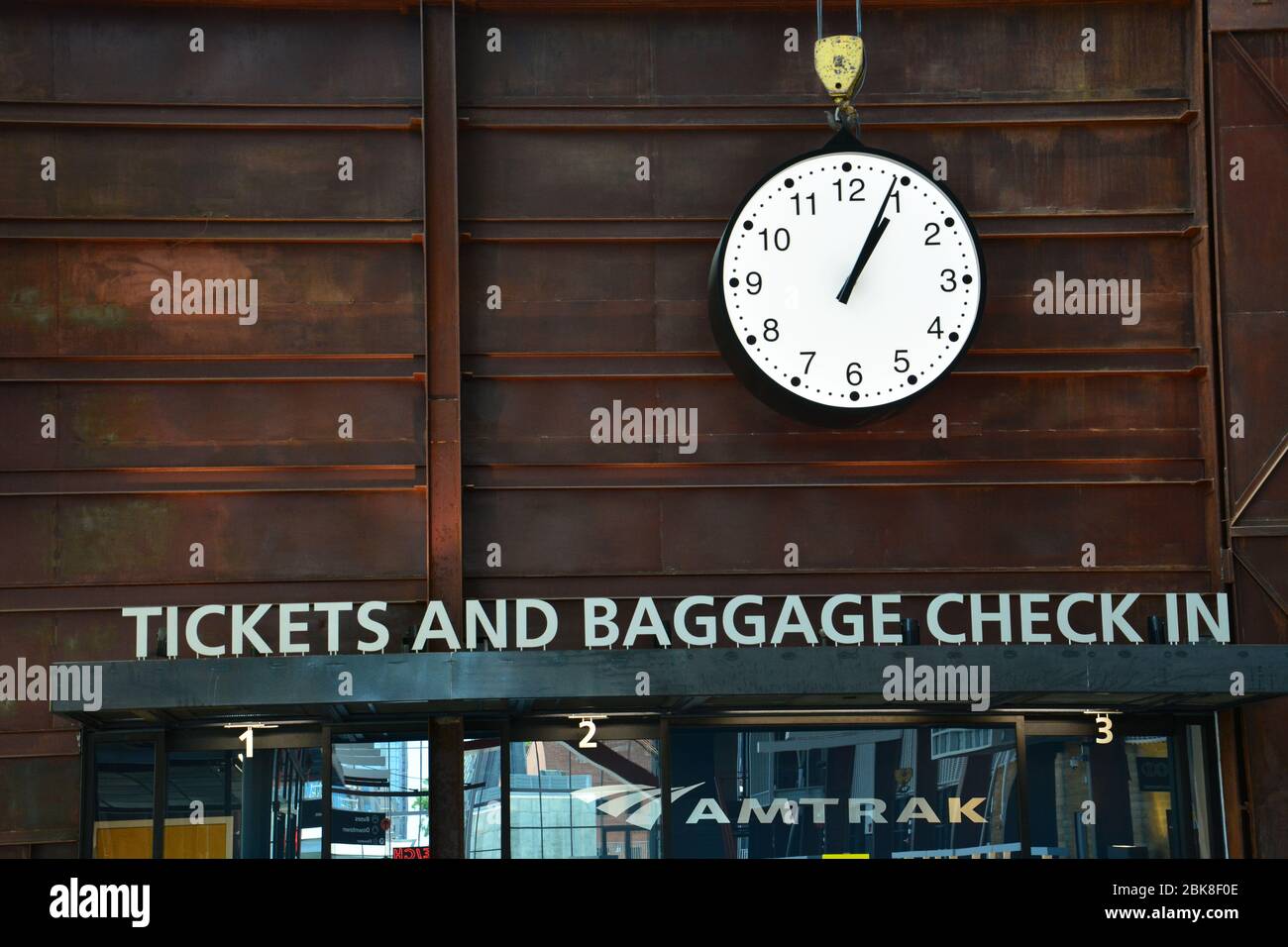 The passenger check in window at Union Station in Raleigh North ...