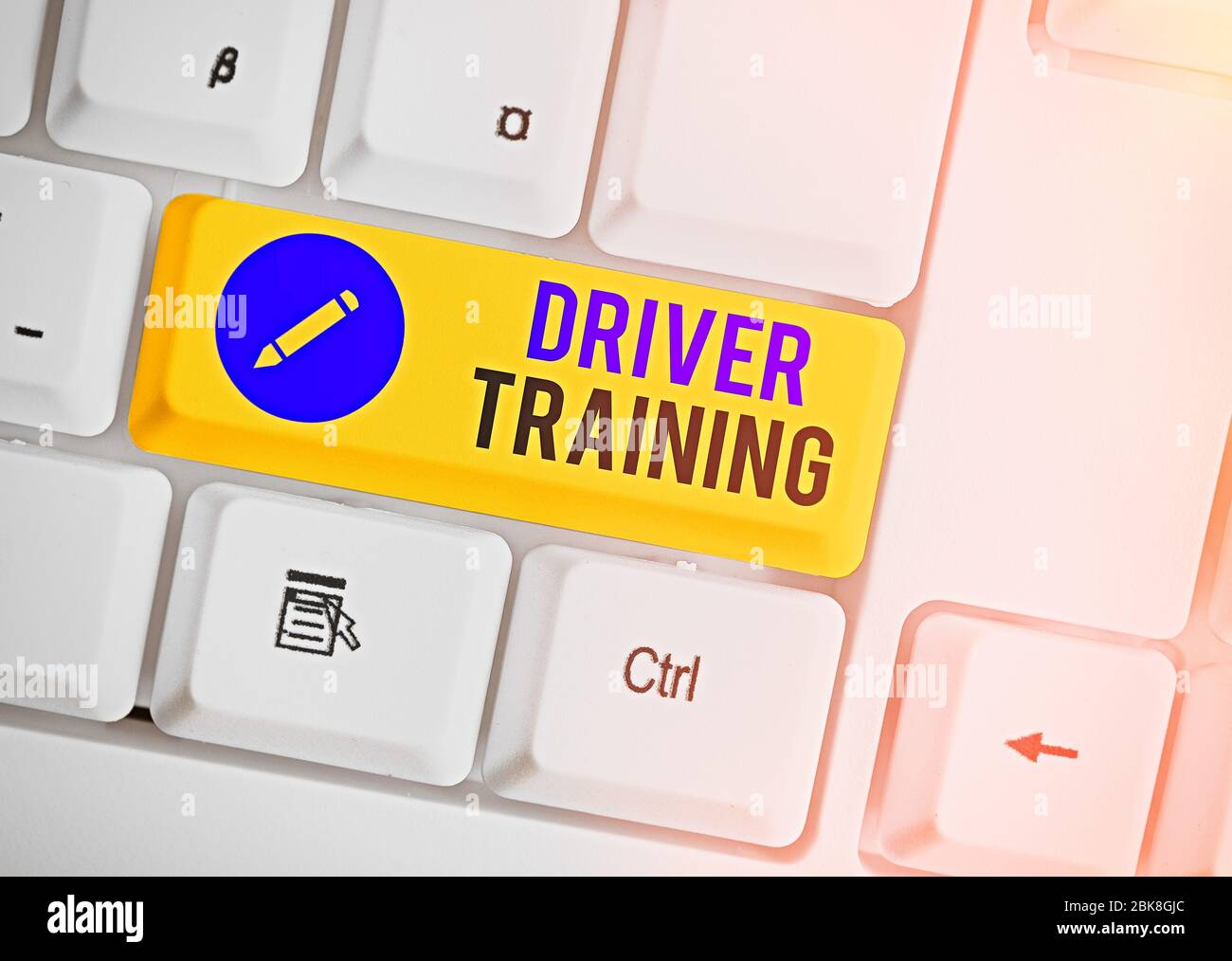 Word writing text Driver Training. Business photo showcasing prepares a ...