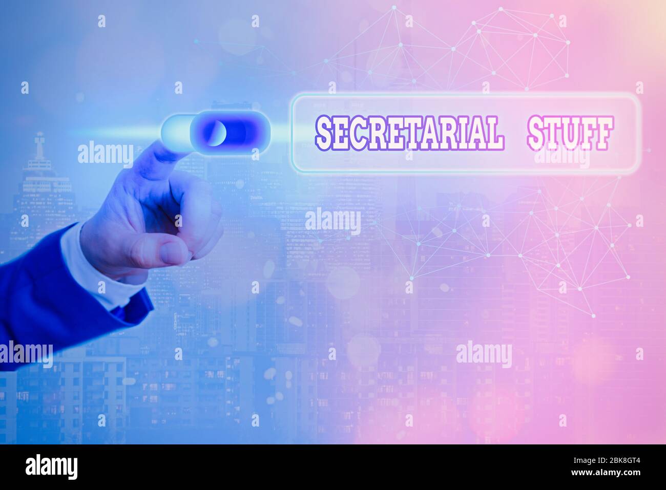 Conceptual hand writing showing Secretarial Stuff. Concept meaning ...